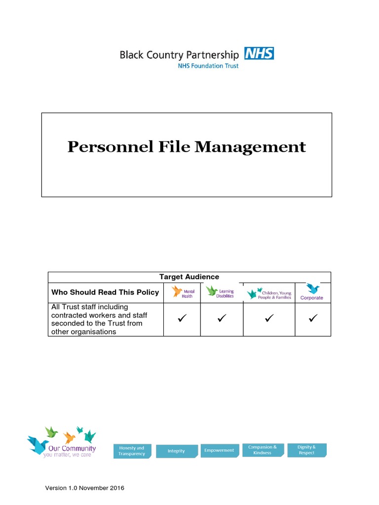 Personnel File Management | PDF | Information Governance | Records ...
