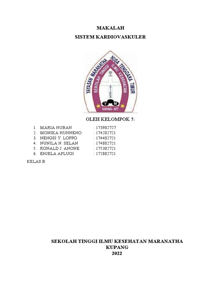 Makalah Sistem Kardiovaskuler | PDF