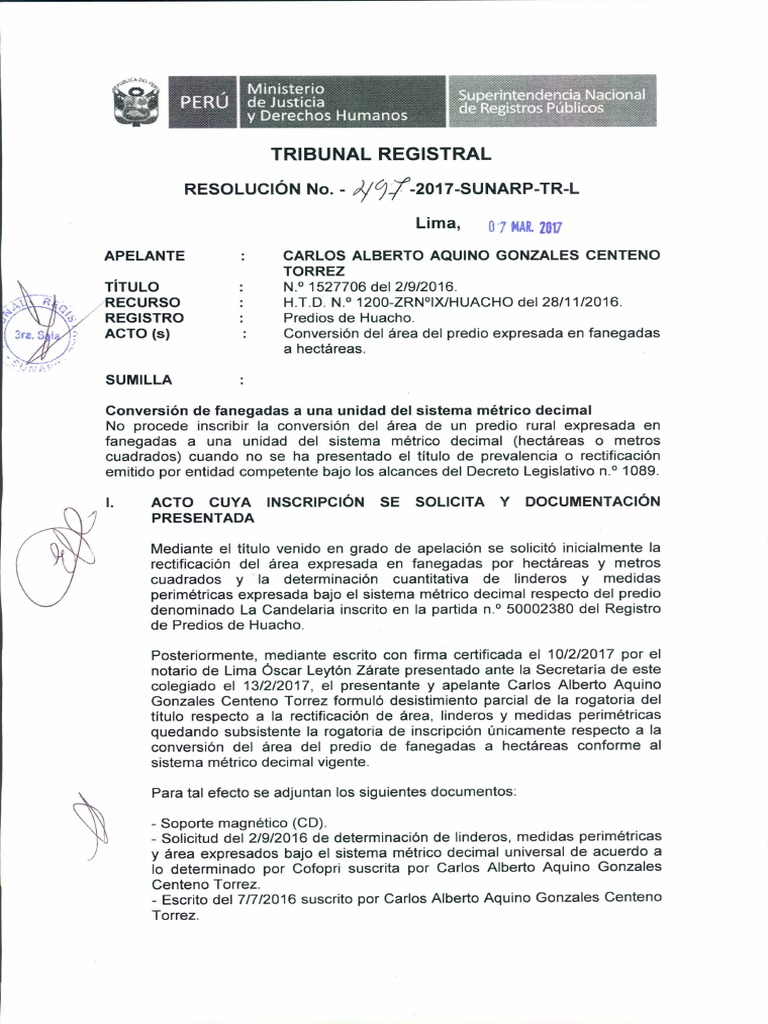 Conversión de Fanegadas a Hectáreas | PDF | Sistema Internacional de ...