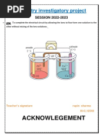 Chemistry Project On Electrochemical Cell | PDF | Redox | Electrochemistry