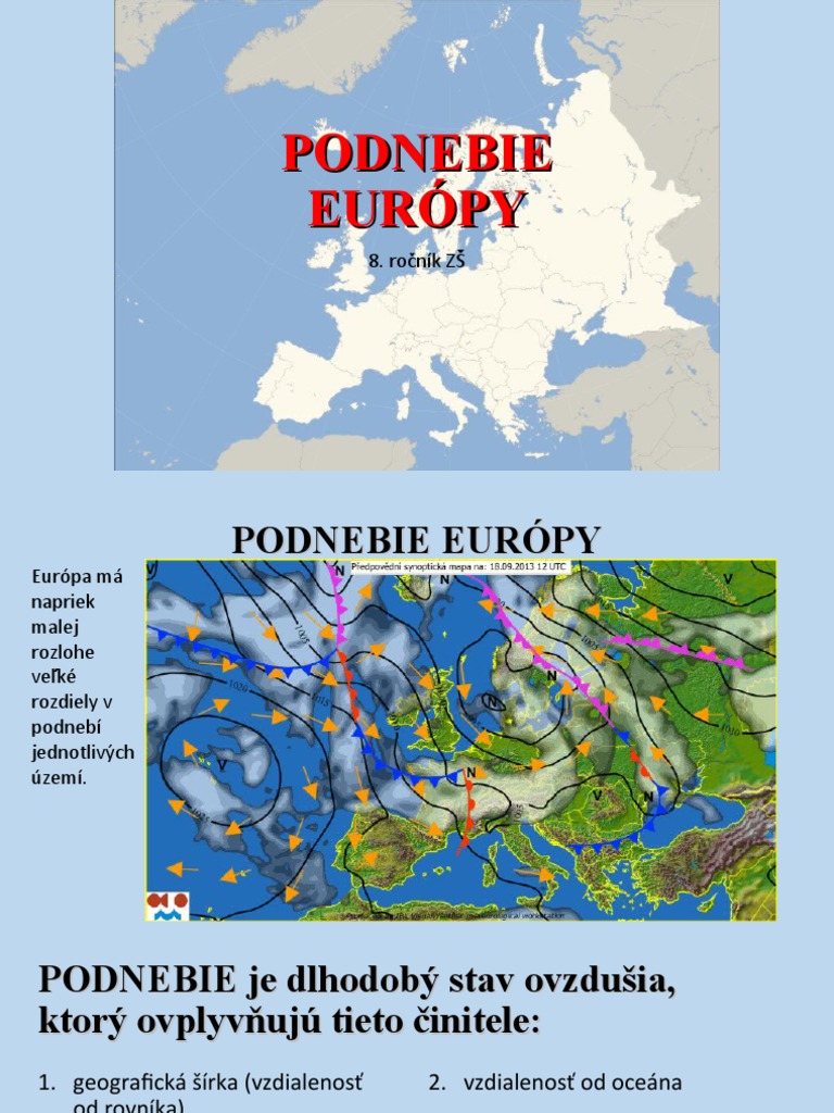 Podnebie Europy | PDF