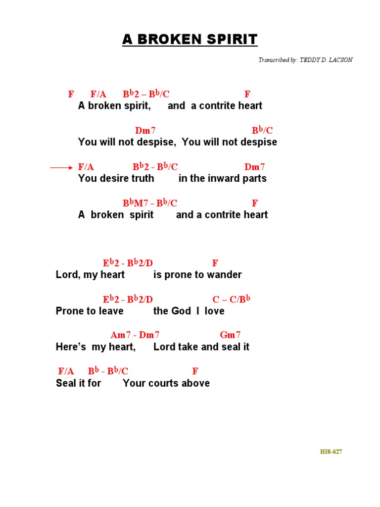 A Broken Spirit and Contrite Heart | PDF
