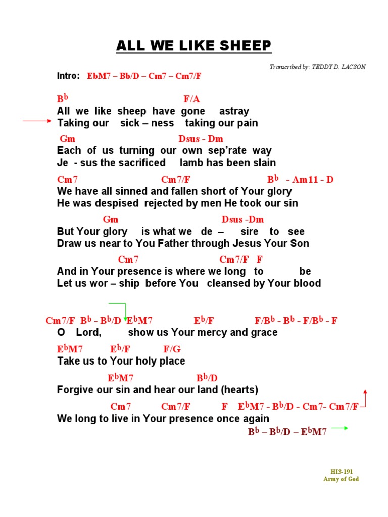 All We Like Sheep | PDF