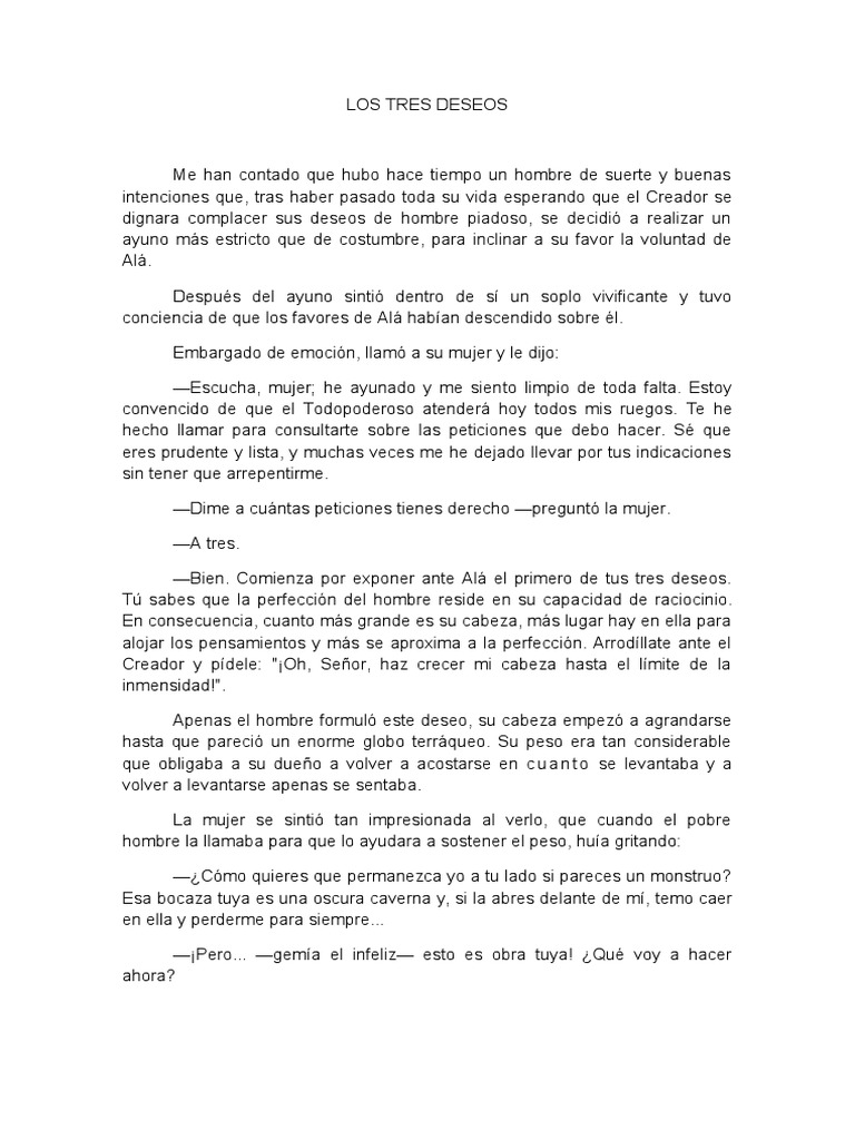 2 Los Tres Deseos | PDF