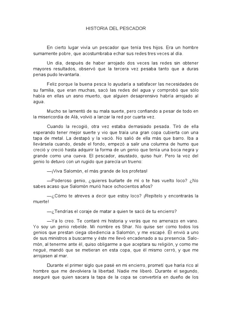 4 Historia Del Pescador | PDF