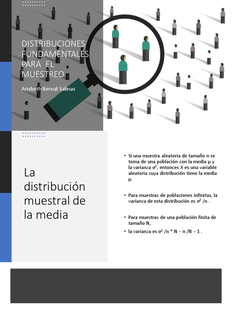 Distribuciones de Muestreo | PDF | Media | Muestreo (Estadísticas)