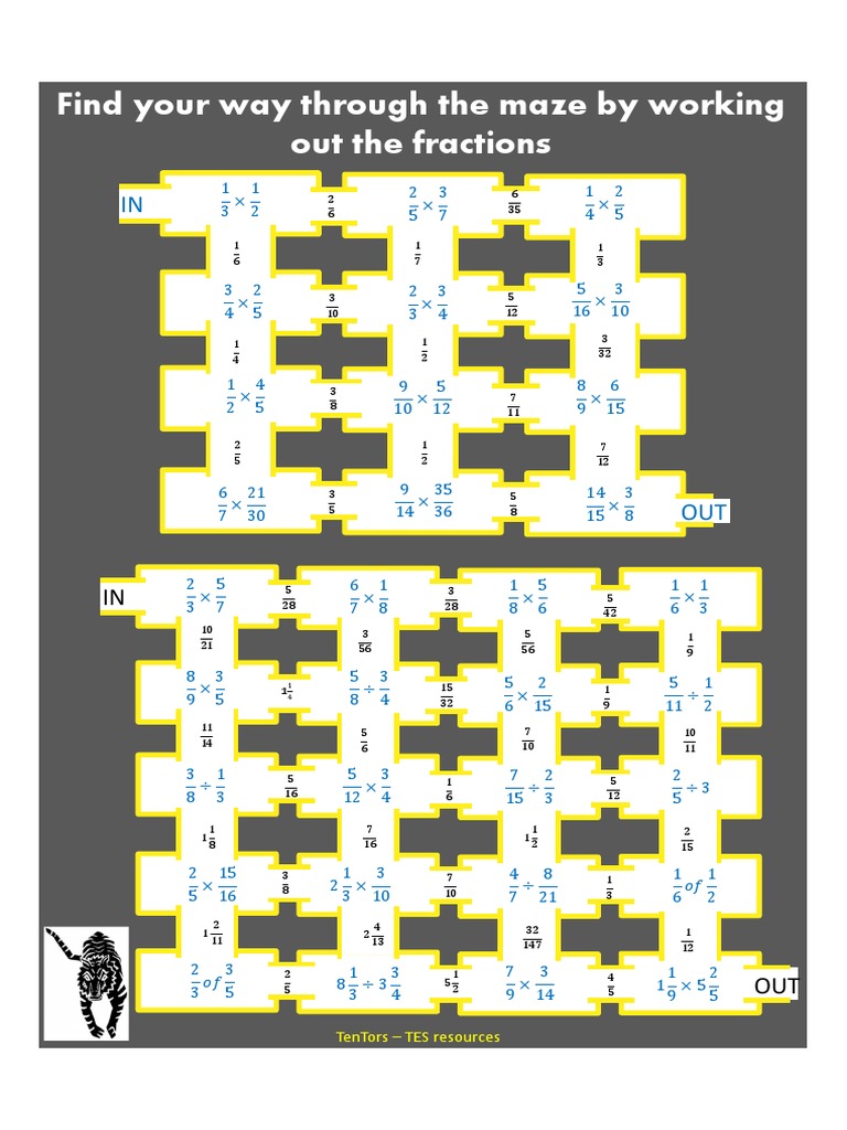 Fraction Maze | PDF
