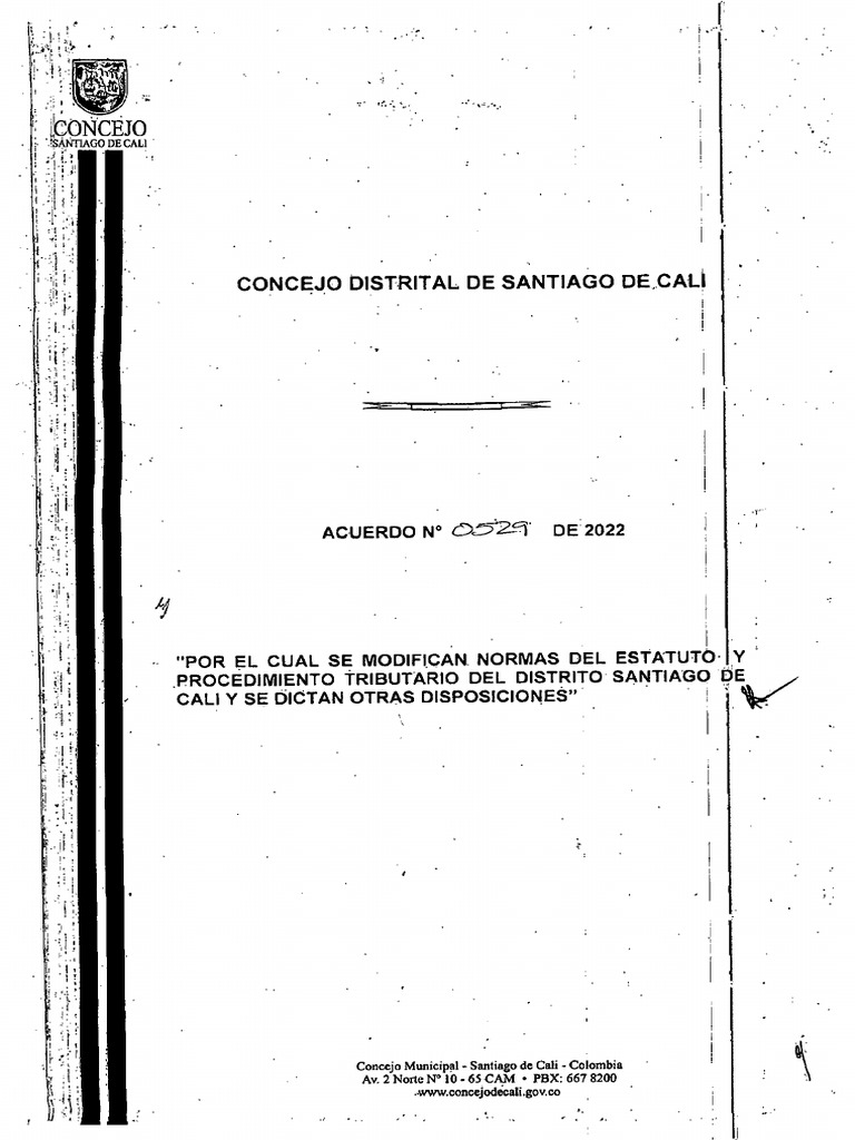 Acuerdo 0529 de 2022 | PDF