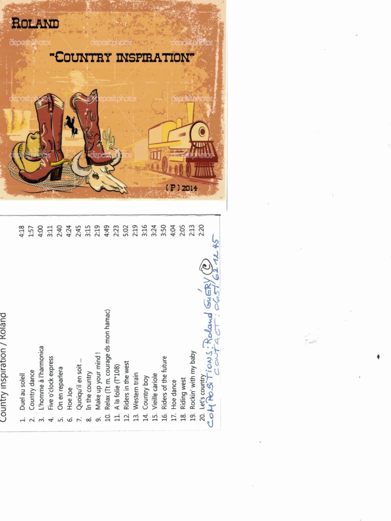 Pochette CD Country Inspiration | PDF