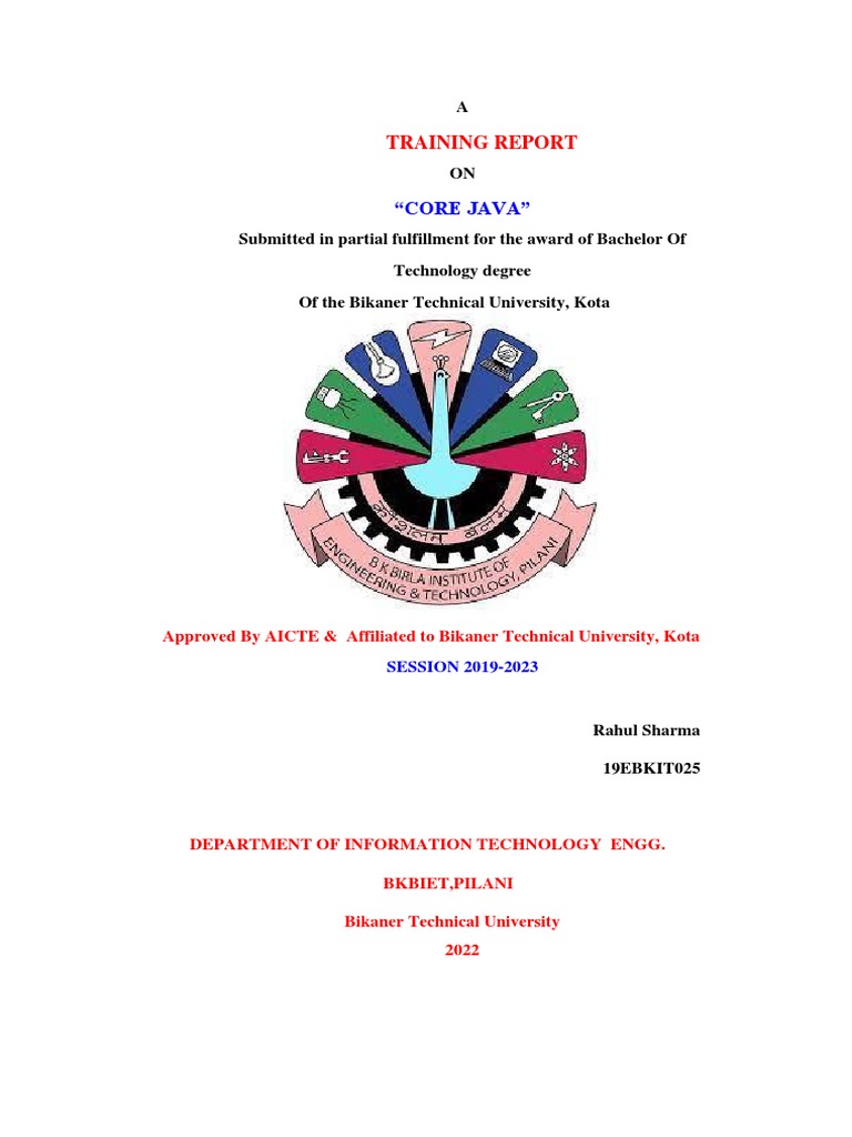 Seminar Rahul | PDF | Java (Programming Language) | Java (Software Platform)