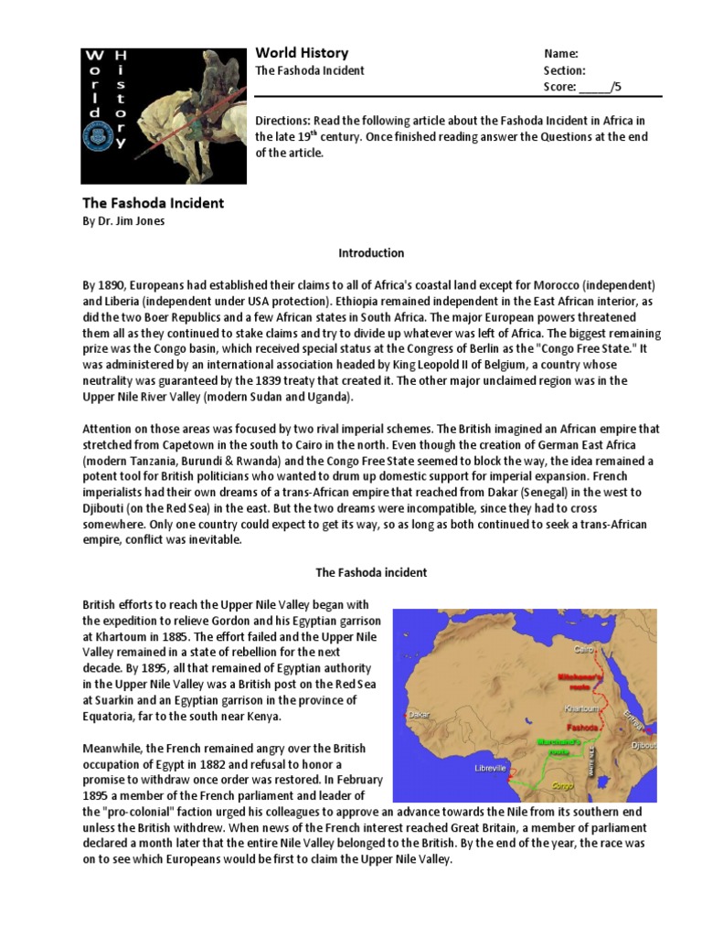 the_fashoda_incident | PDF | Conflicts | International Relations