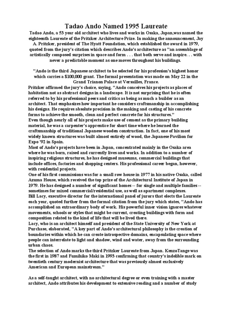 Tadao Ando | PDF