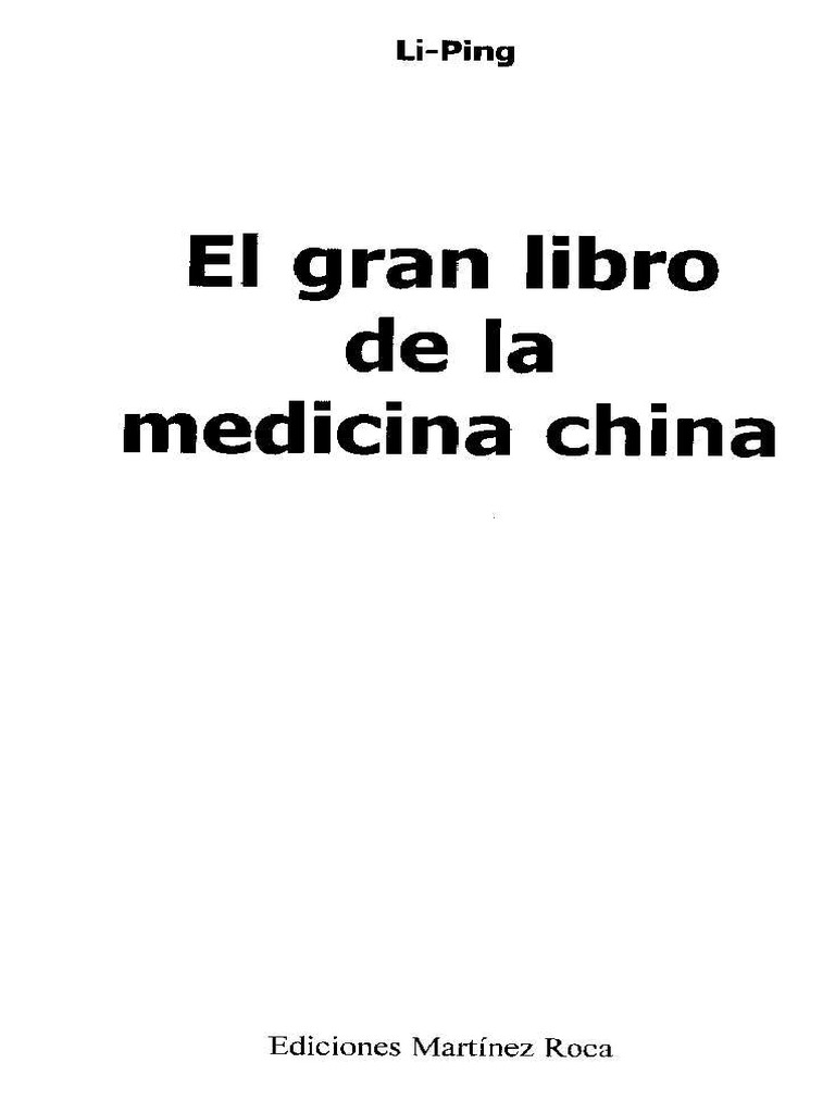 El Gran Libro de La Medicina China | PDF