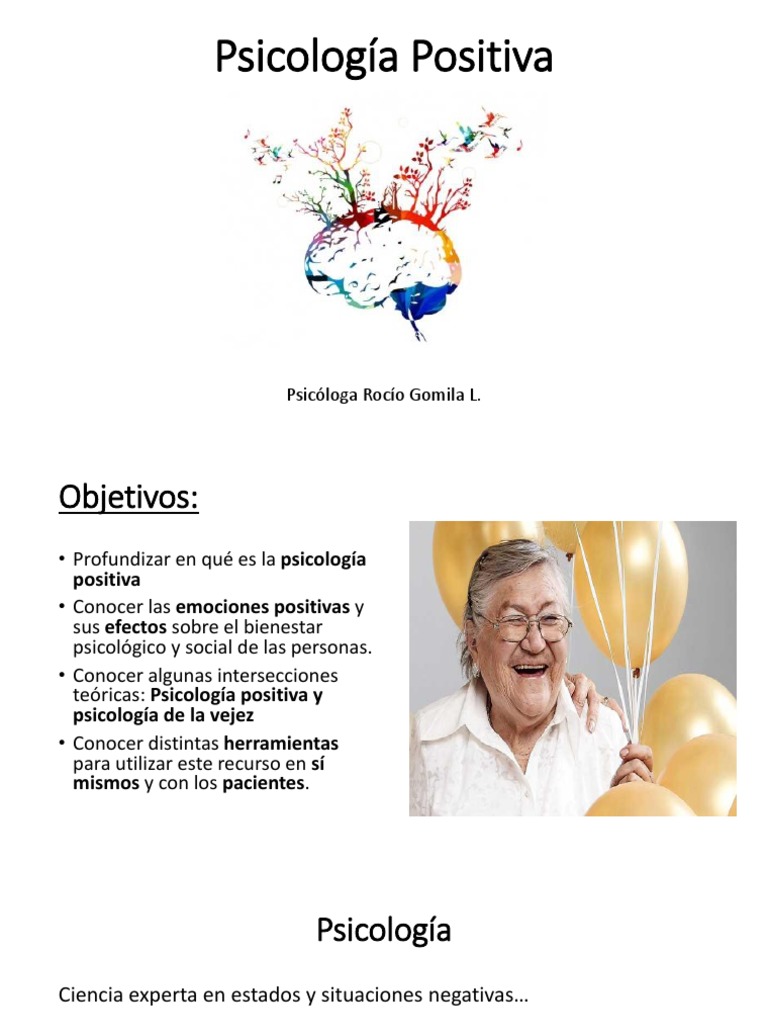 Psicolog A Positiva y Vejez 1 | PDF | Psicologia POSITIVA | Sicología