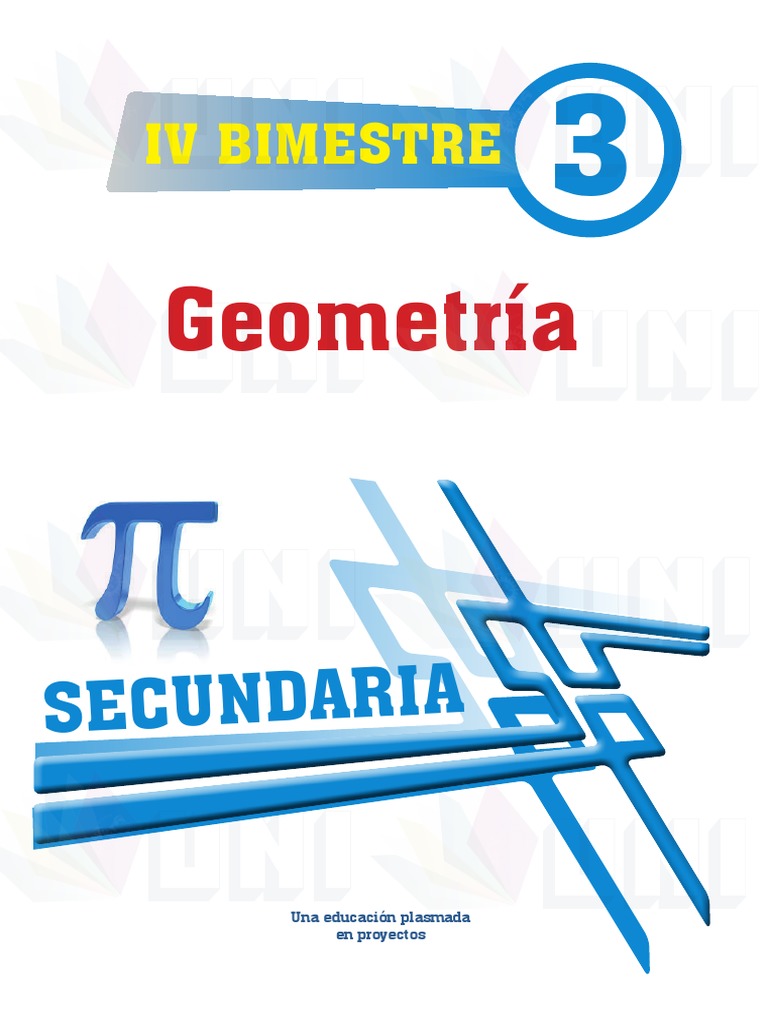 3ro Sec Geometría - M | PDF | Perpendicular | Geometria plana)