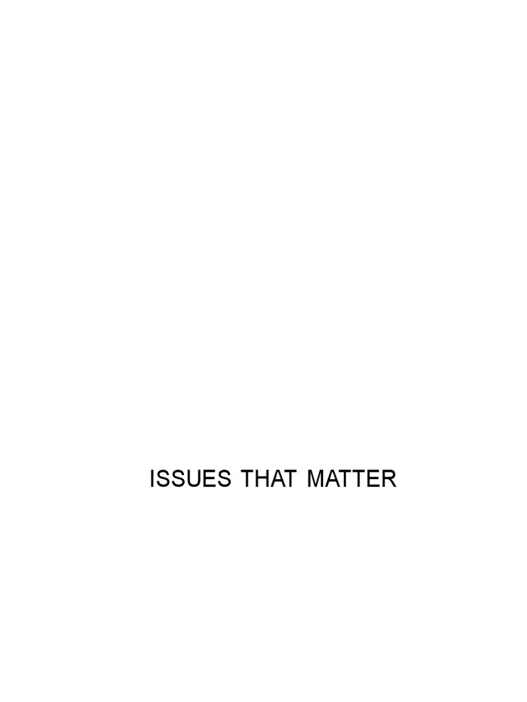 ISSUES THAT MATTER - Final | PDF | Atomic Bombings Of Hiroshima And Nagasaki | Nuclear Weapons