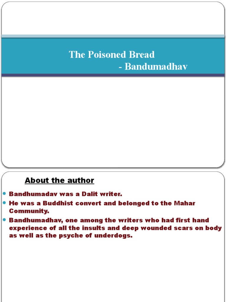 The Poisoned Bread | PDF | Dalit