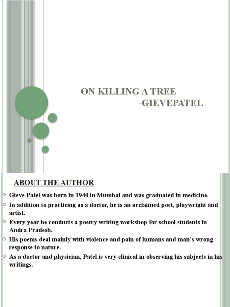 How Man Destroys Nature by Killing a Tree | PDF | Trees | Climate Change