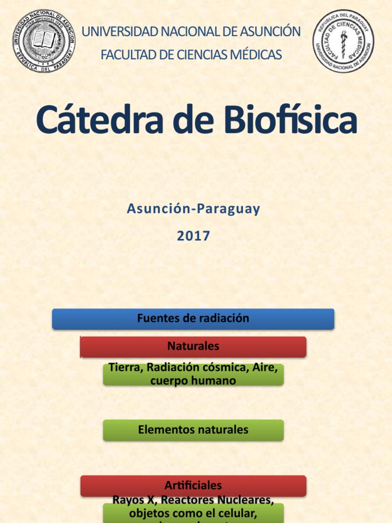 Biofisica | PDF | Radiación ionizante | Dosis absorbida