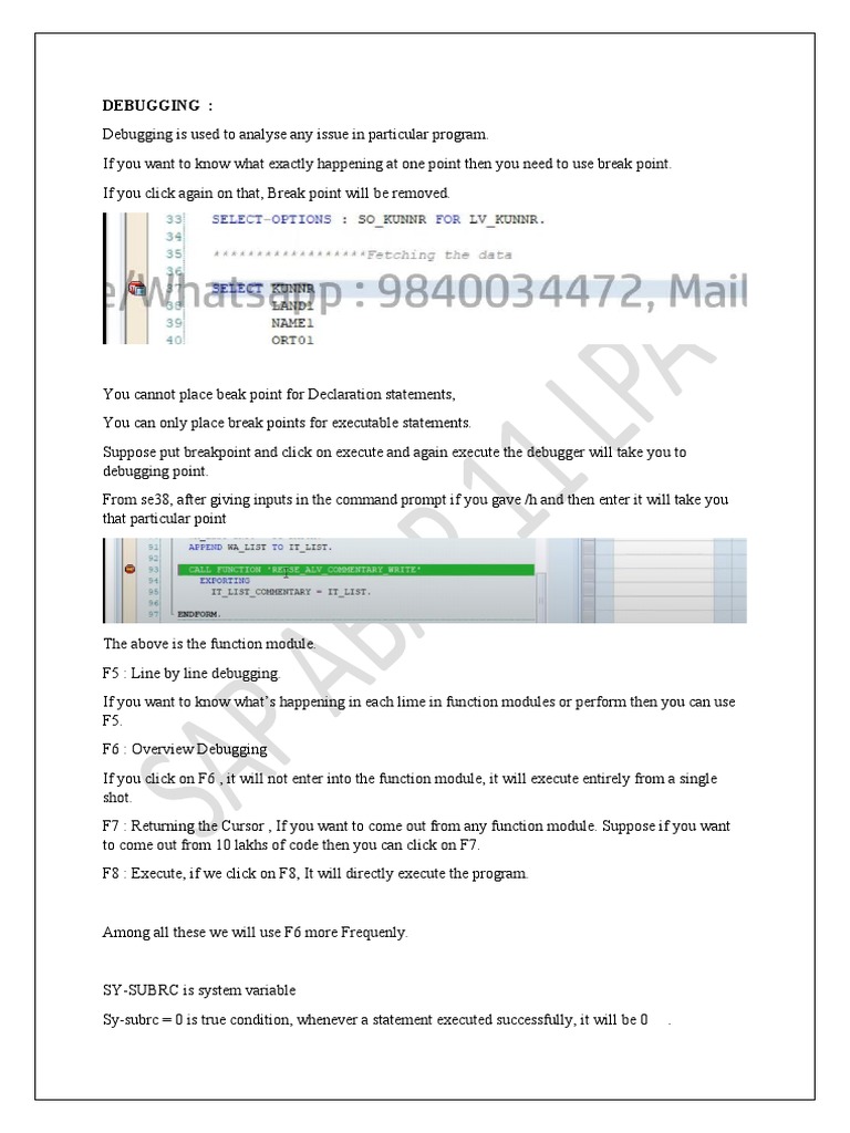 Abap Pdf Subroutine Computing