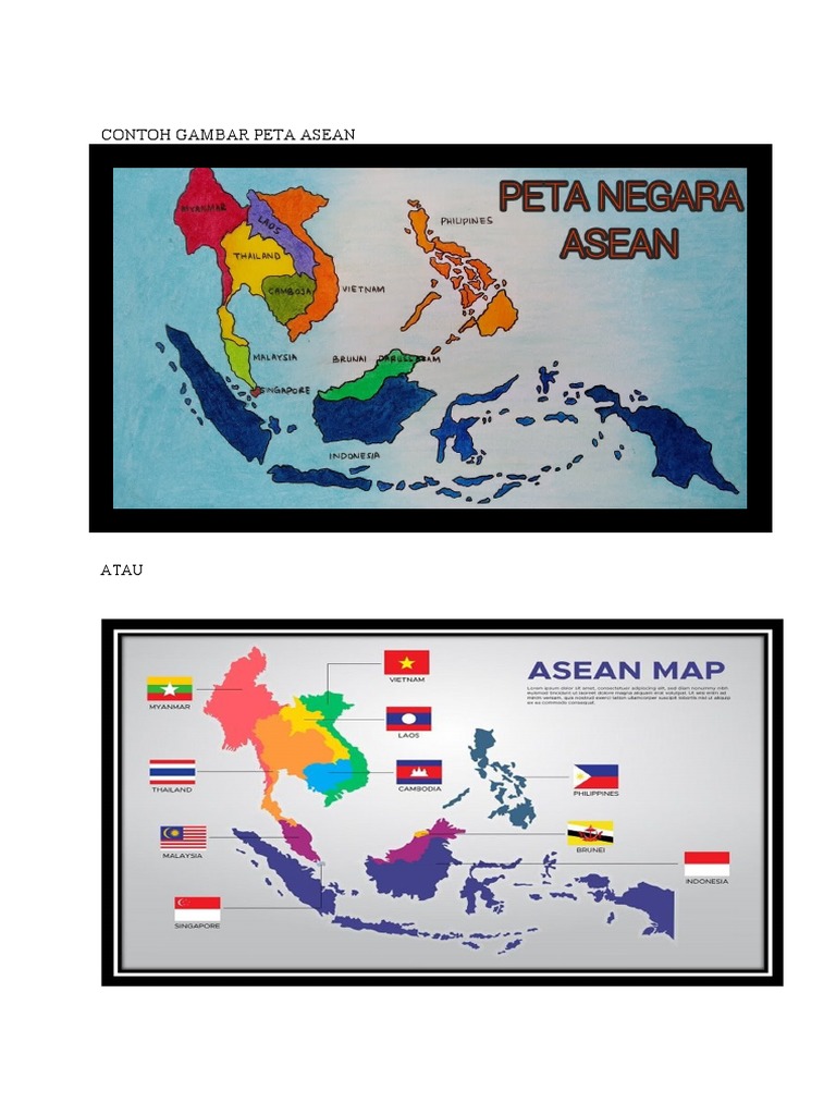 Contoh Gambar Peta Asean | PDF