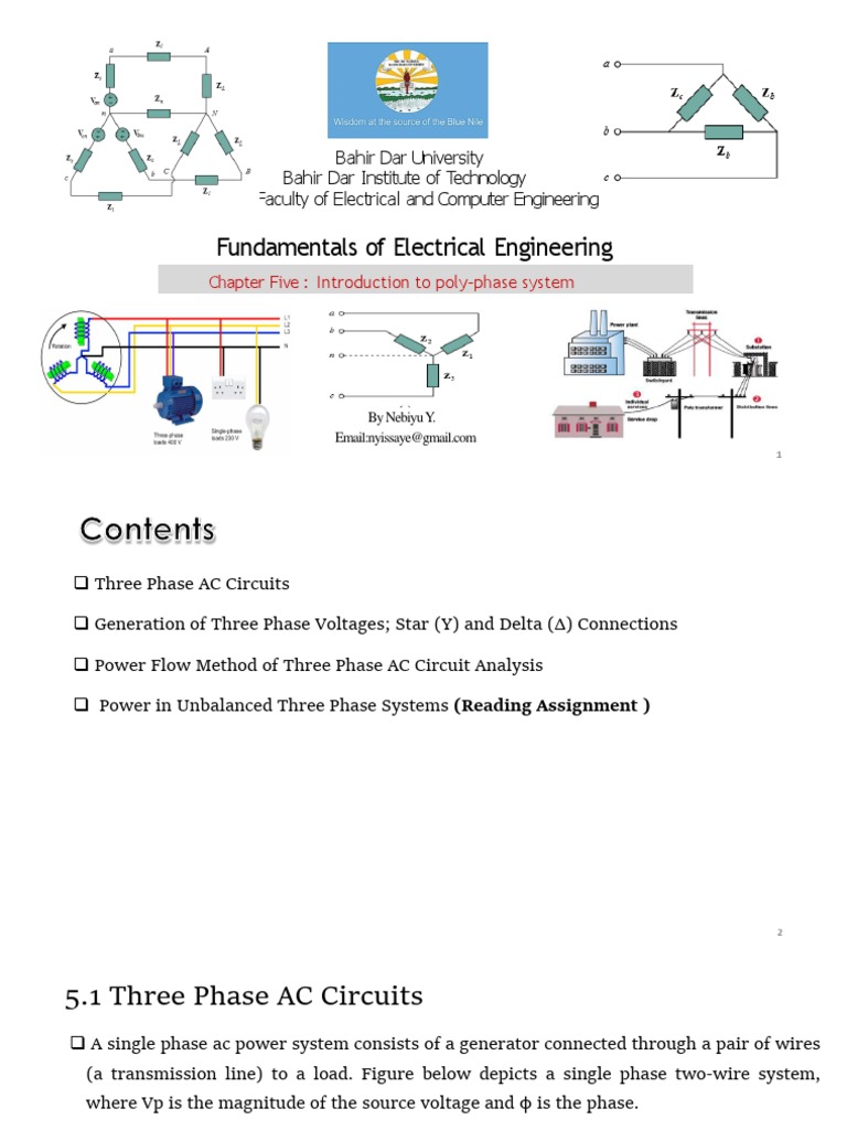 Introduction to Polyphase Systems | PDF | Alternating Current | Metrology