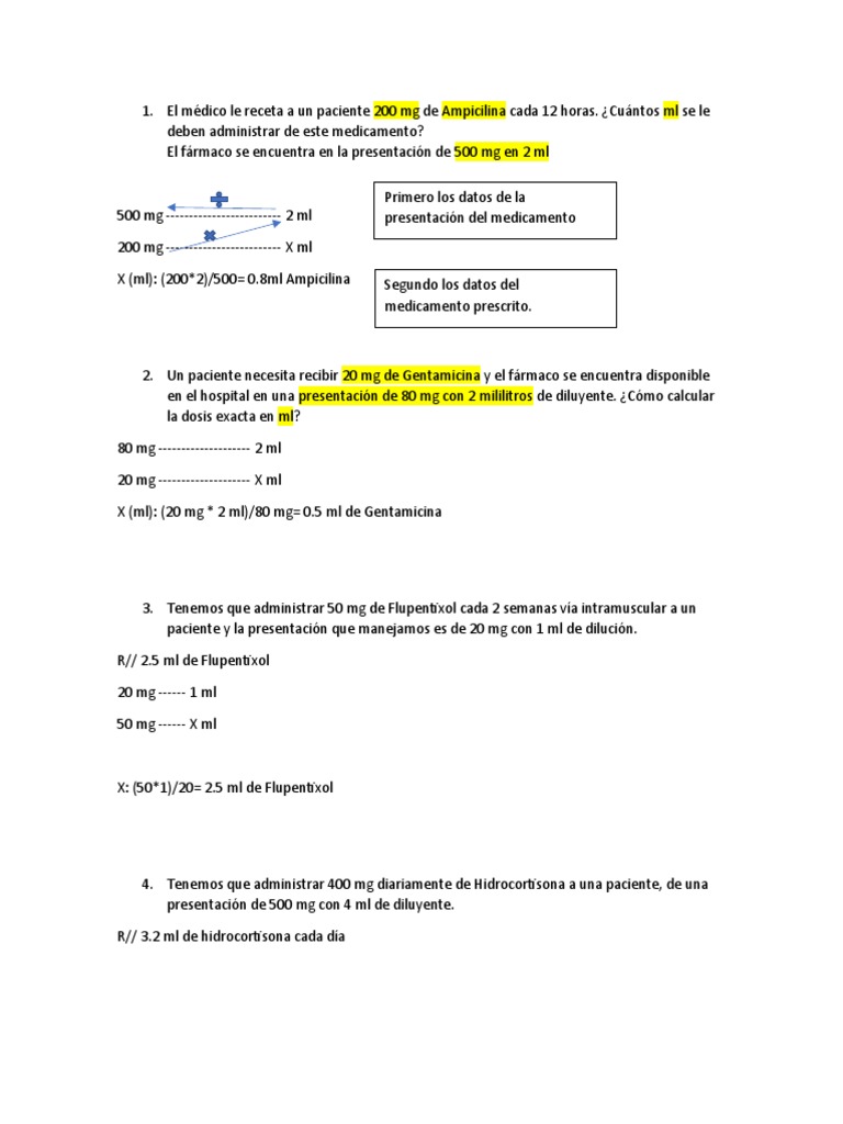 Regla de 3 Ejercicios | PDF