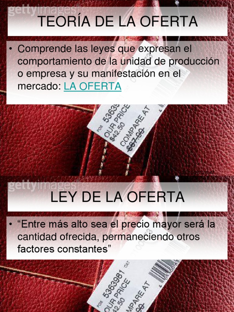 3 - Teoría de La Oferta | PDF | Oferta (economía) | Precios
