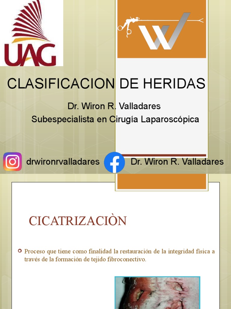 Clasificacion de Heridas | PDF | Cicatrización de la herida | Ciencias de la Salud