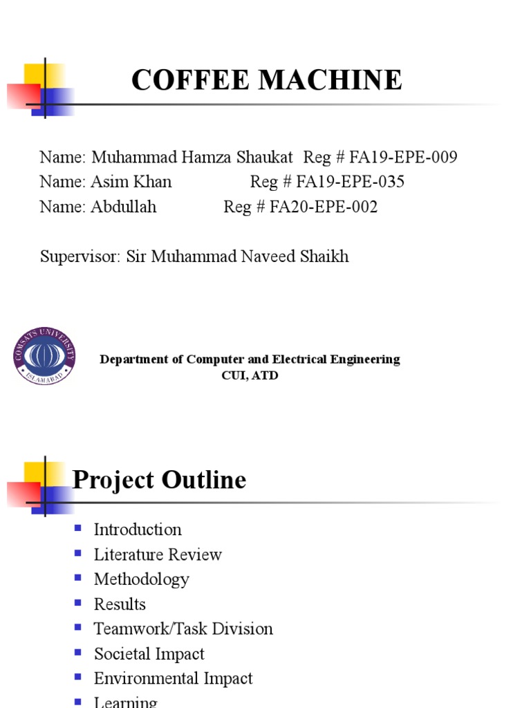 Design and Development of an Automated Coffee Machine using PIC18F452 ...