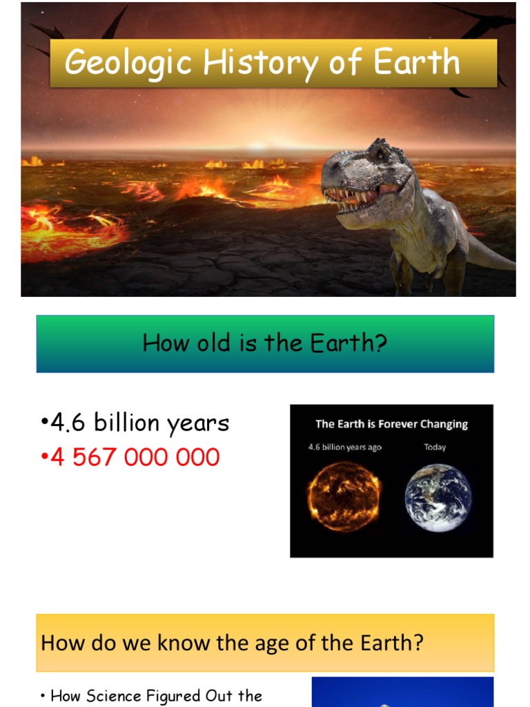 1 Geologic History of Earth | PDF | Geologic Time Scale | Ice Age