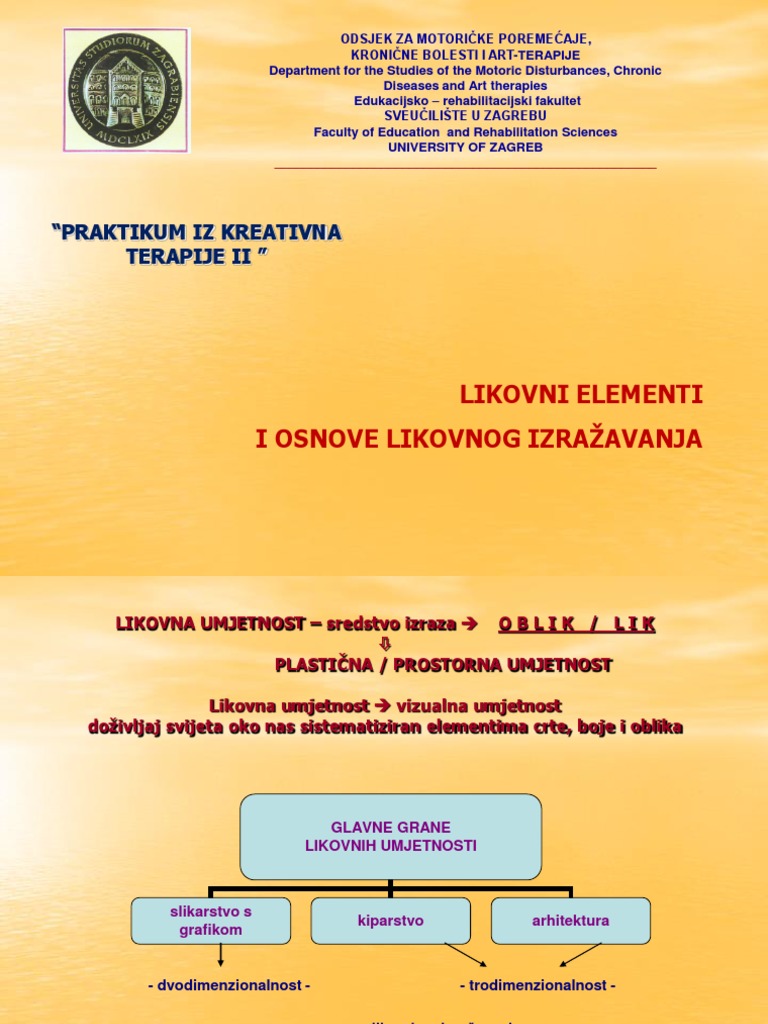 2 Likovni Elementi I Osnove Likovnog Izra Avanja | PDF