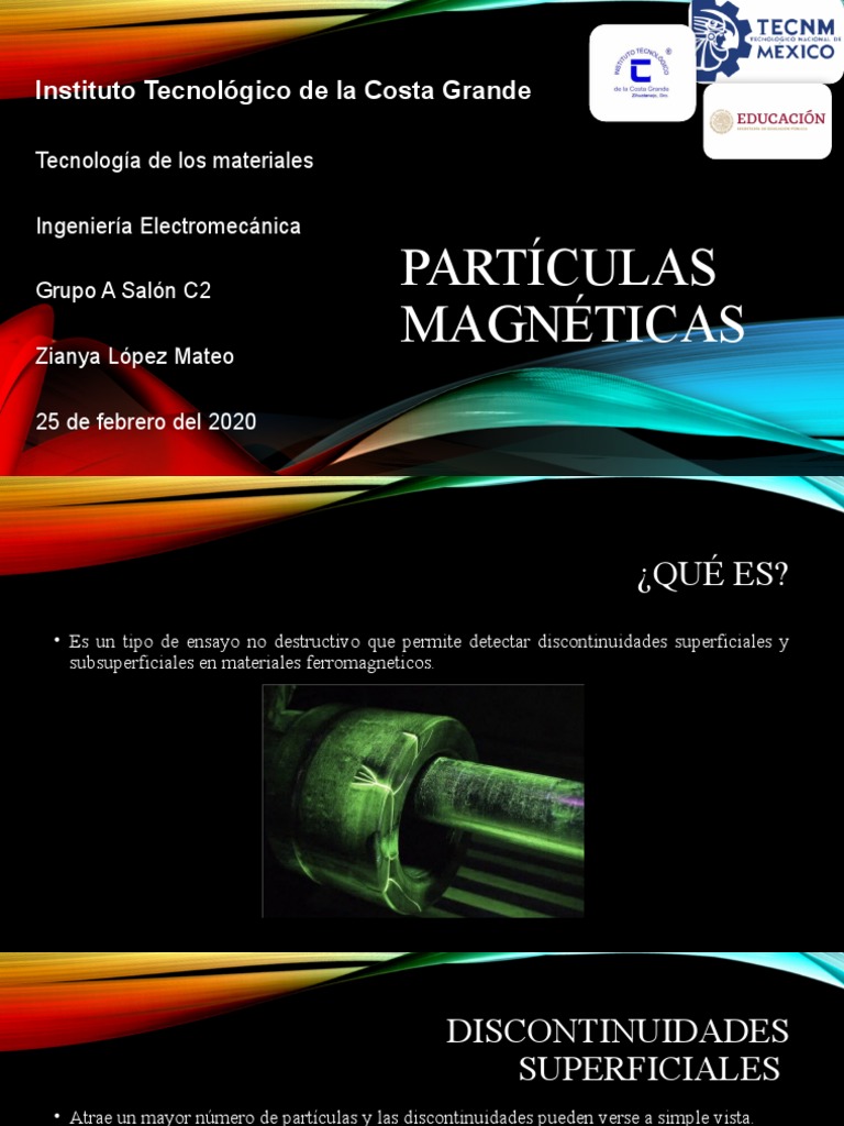 Ensayo de Partículas Magnéticas | PDF | Magnetismo | Materiales