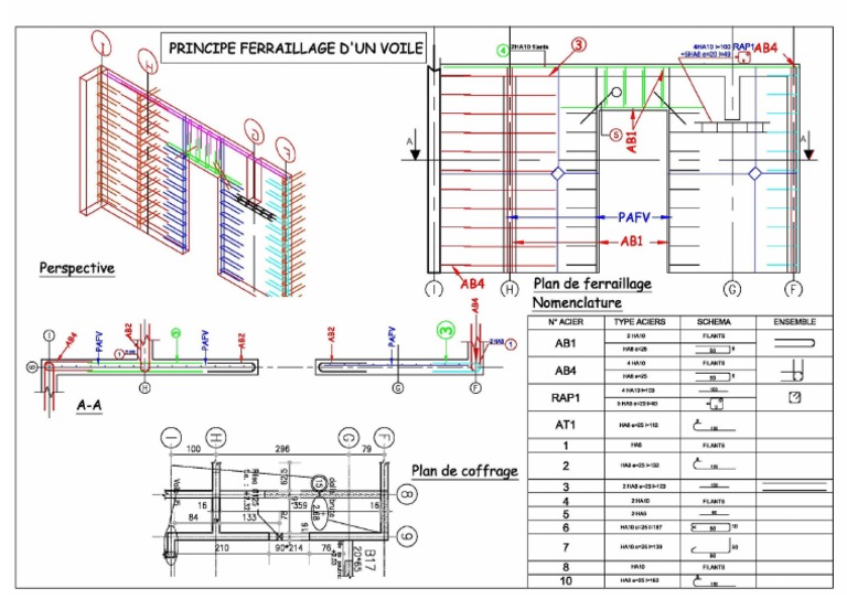 Principe de Feraillage D'un Voile | PDF