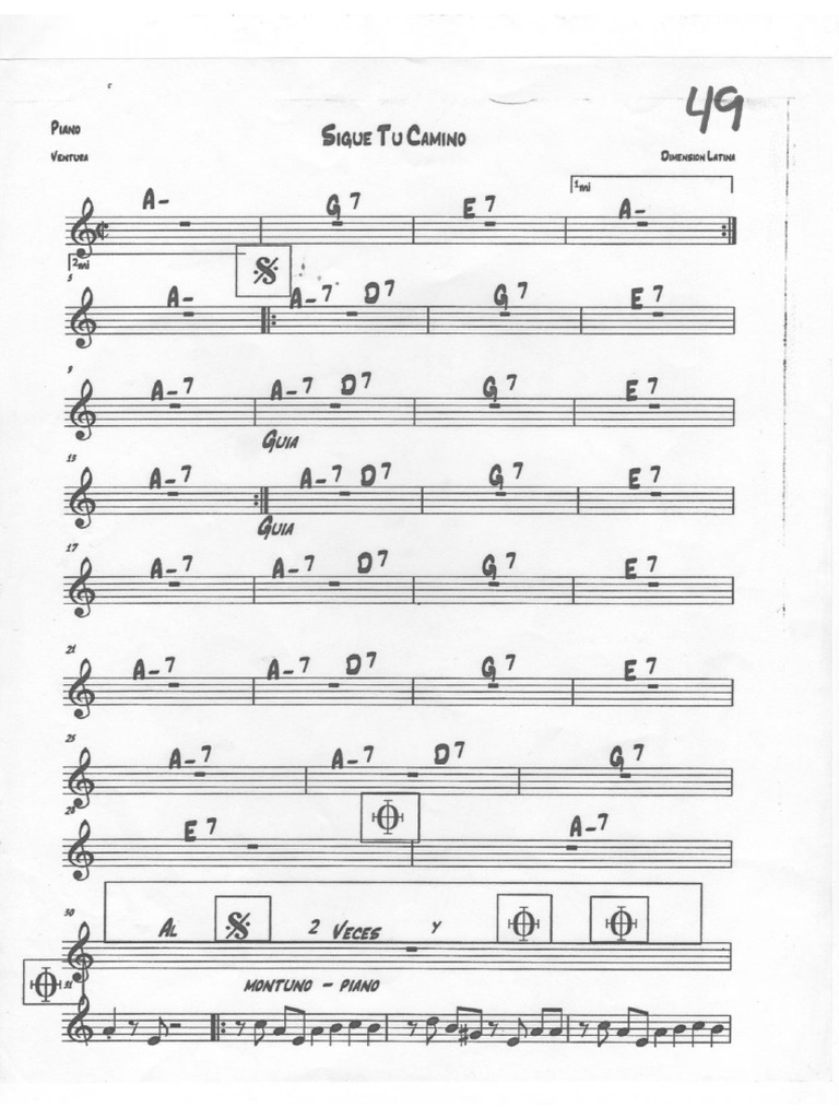 Piano Sigue Tu Camino | PDF