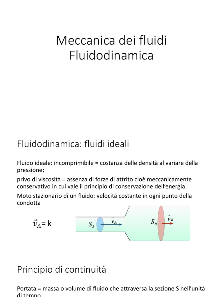 Fluidodinamica e Fluidostatistica | PDF