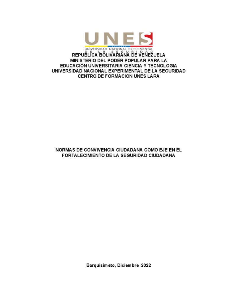 Norma de Convivencia Timaure LISTO | PDF | Validez (Estadísticas) | Valores