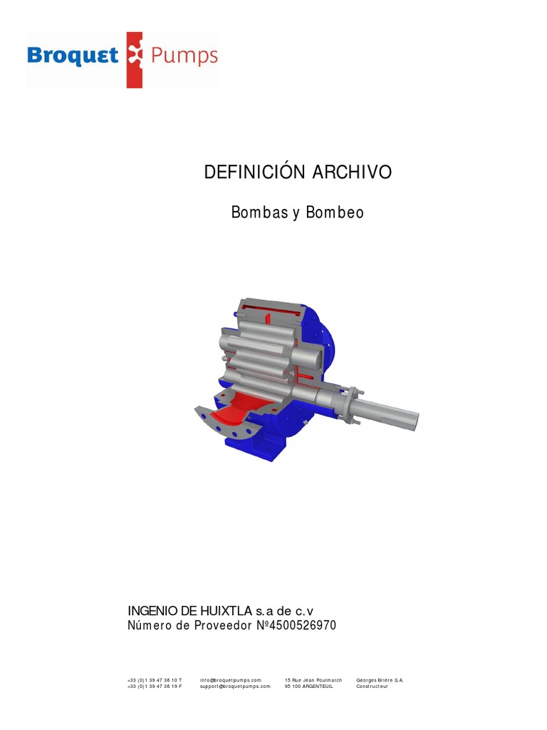 Manual de Broquet KMC60S | PDF | Bomba | Tornillo