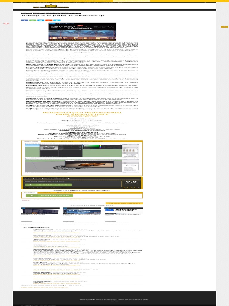 V-Ray 3.6 para o SketchUp - Rei Dos Torrents | PDF | SketchUp | Unidade ...