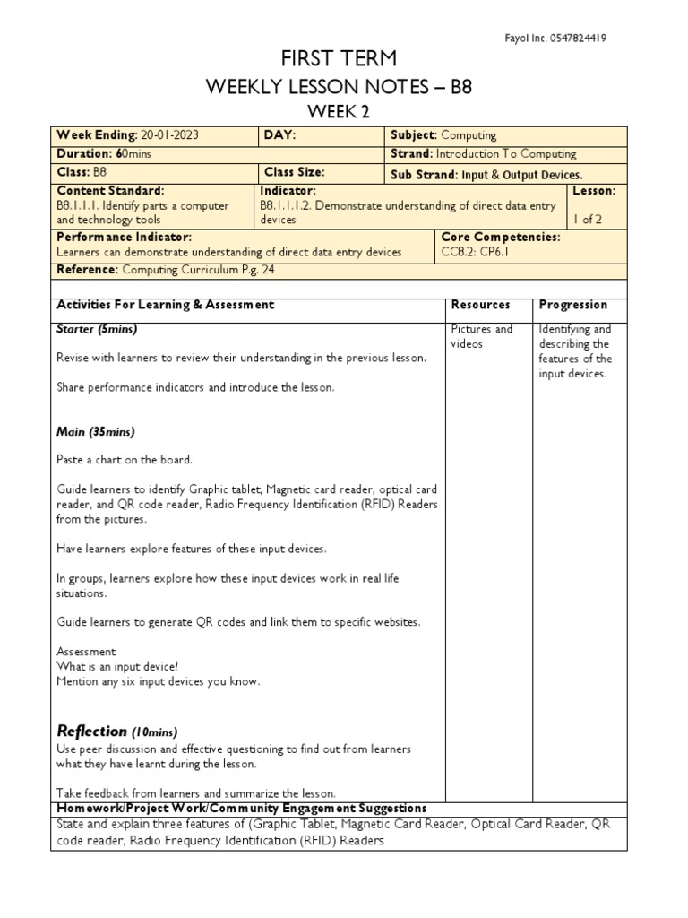 B8 Comp WK2 | PDF | Radio Frequency Identification | Learning