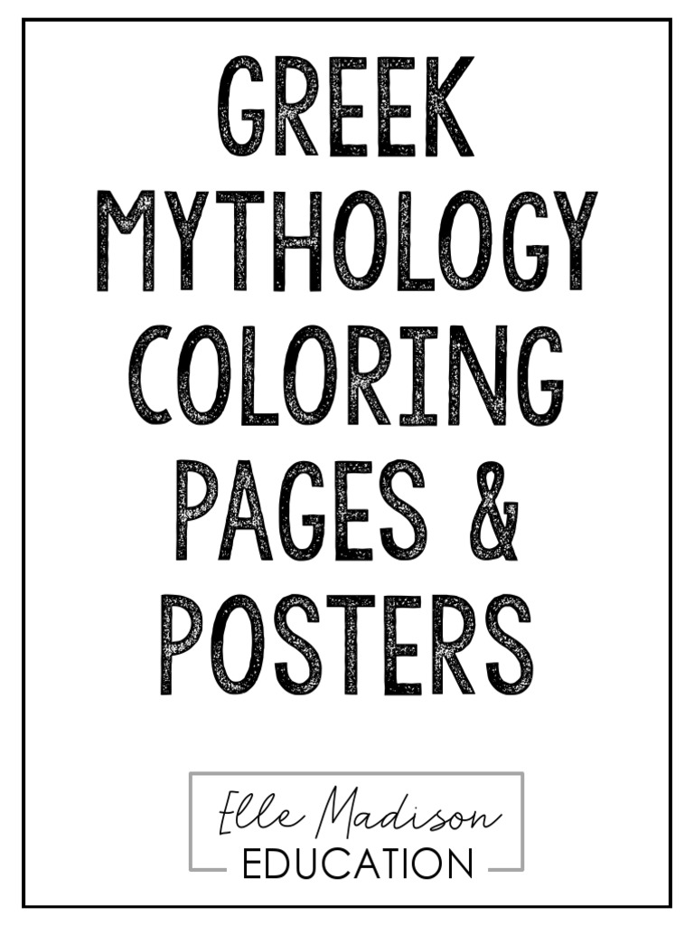 Greek Mythology Posters FREEBIE | PDF | Athena | Medusa