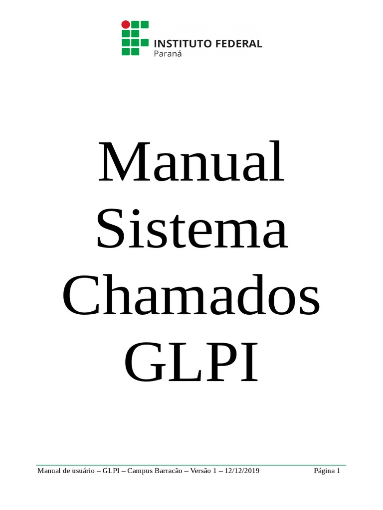 GLPI v1 | PDF | Servidor (informática) | Fazer login