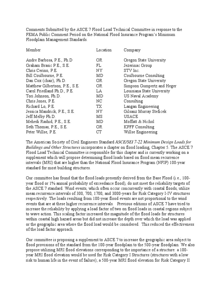 Asce Sei 7 22 Minimum Design Loads For Buildings and | PDF | Flood ...