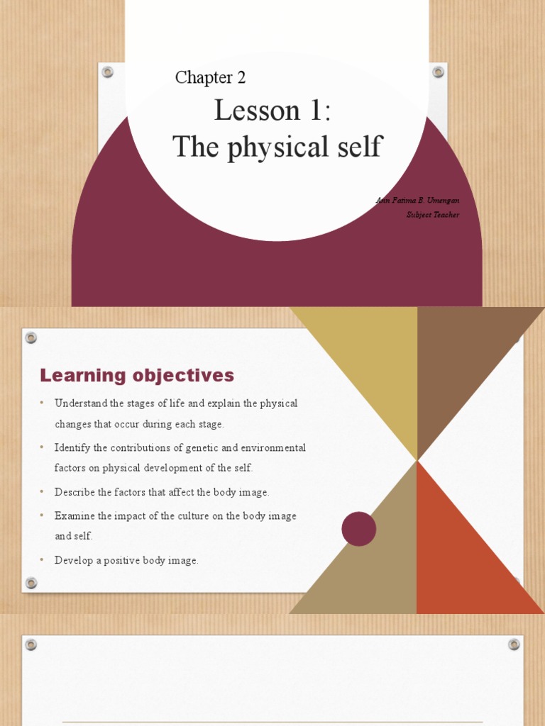 UTS Chapter 2 Lesson 1 The Physical Self | PDF | Dominance (Genetics) | Eating Disorder