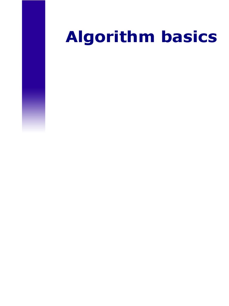 Algorithm BasicsFinal | PDF | Data Type | Control Flow