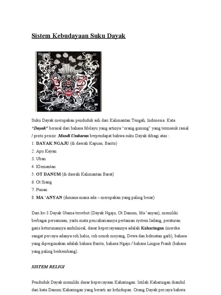 Suku Dayak | PDF