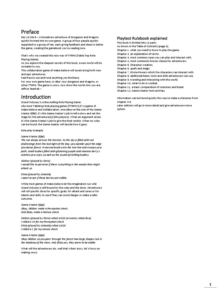 Play Test | PDF | Gaming | Role Playing Games