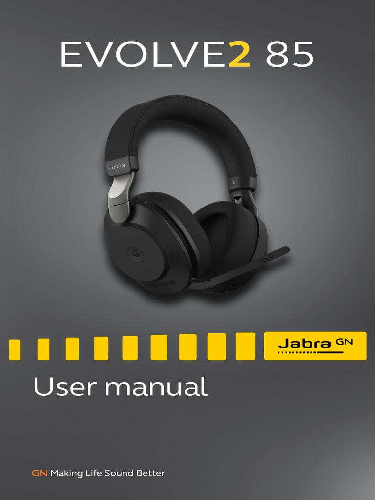 Jabra Evolve2 85 User Manual - EN - English - RevE | PDF | Bluetooth | Usb