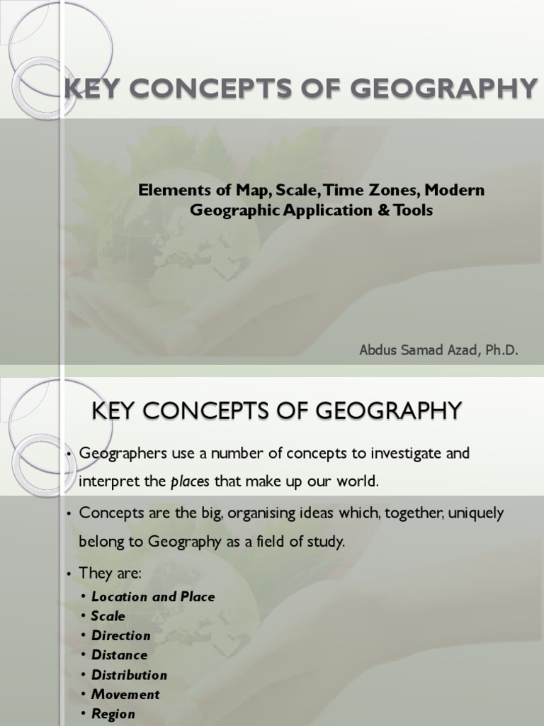 Lecture - 3 - Key Concepts of Geography | PDF | Geographic Information ...