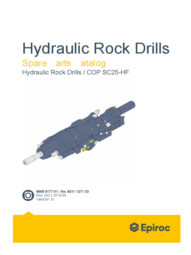 9865 0177 01 Spare Parts Catalog COP SC25-HF Ver. G | PDF